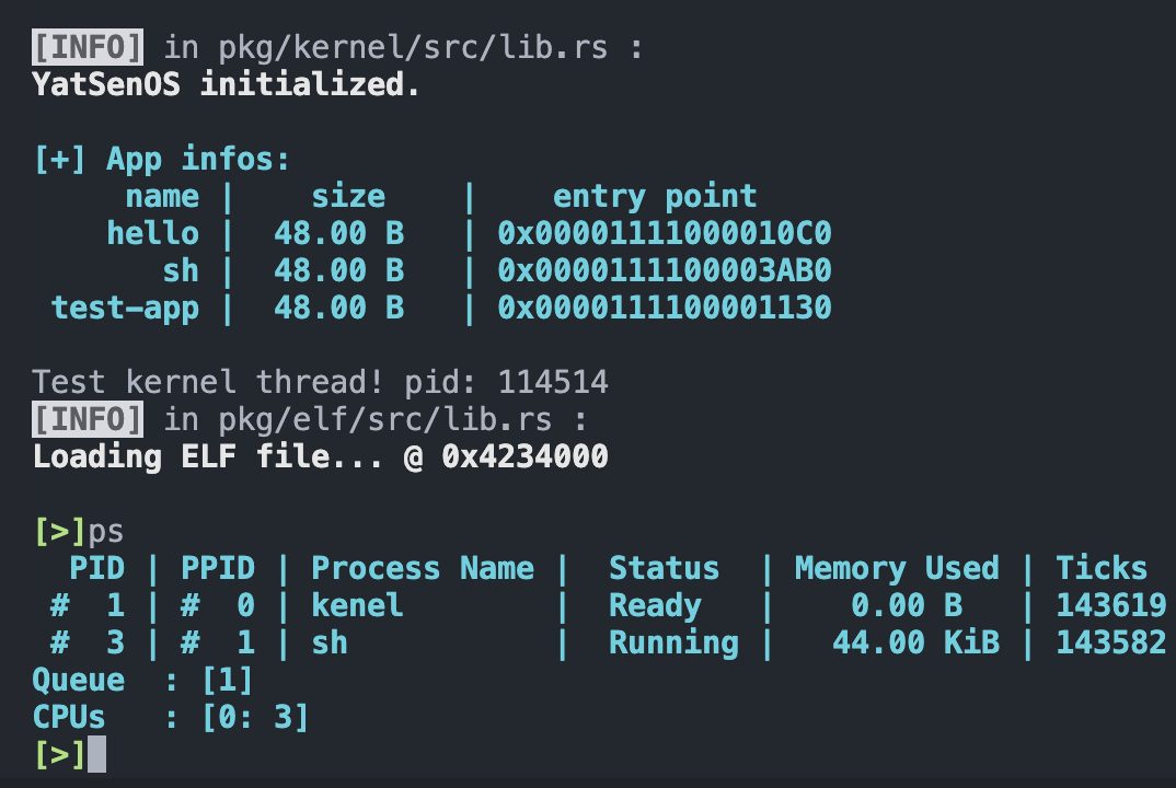 YSOSv2: lab4 实验报告 - 風船の笔记本